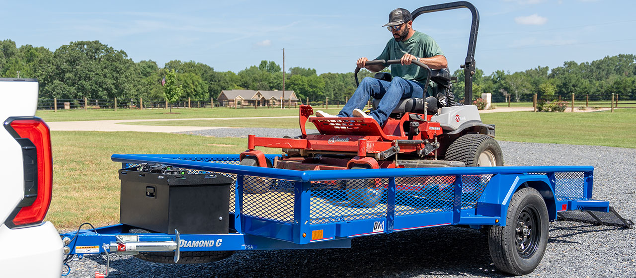 Model PSA | Single Axle Utility Trailer - Diamond C Trailers