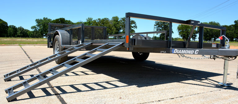 Side Load ATV Ramps/Gate (Legacy) - Loading Options - Diamond C Trailers