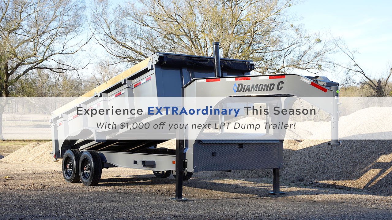 Model LPT: Heavy Duty Telescopic Dump Trailer - Diamond C Trailers
