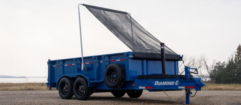 Long-Arm, Easy-Roll Tarp System - Accessories - Diamond C Trailers