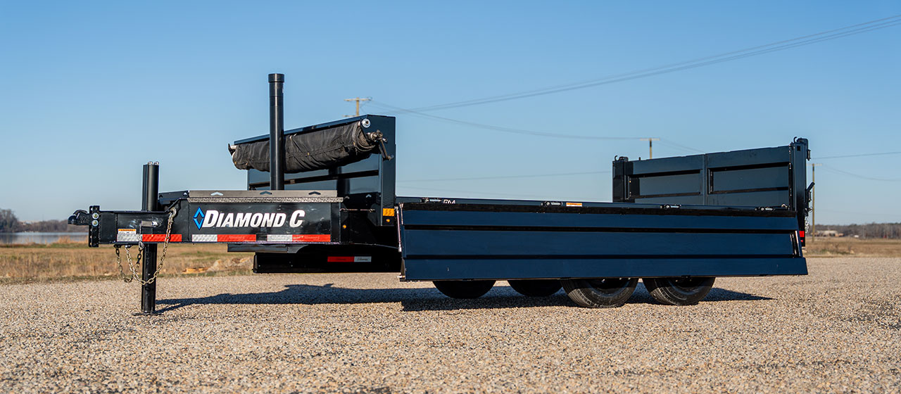 DOD: Deck Over Dump Trailer (Fold Down Sides) - Diamond C Trailers